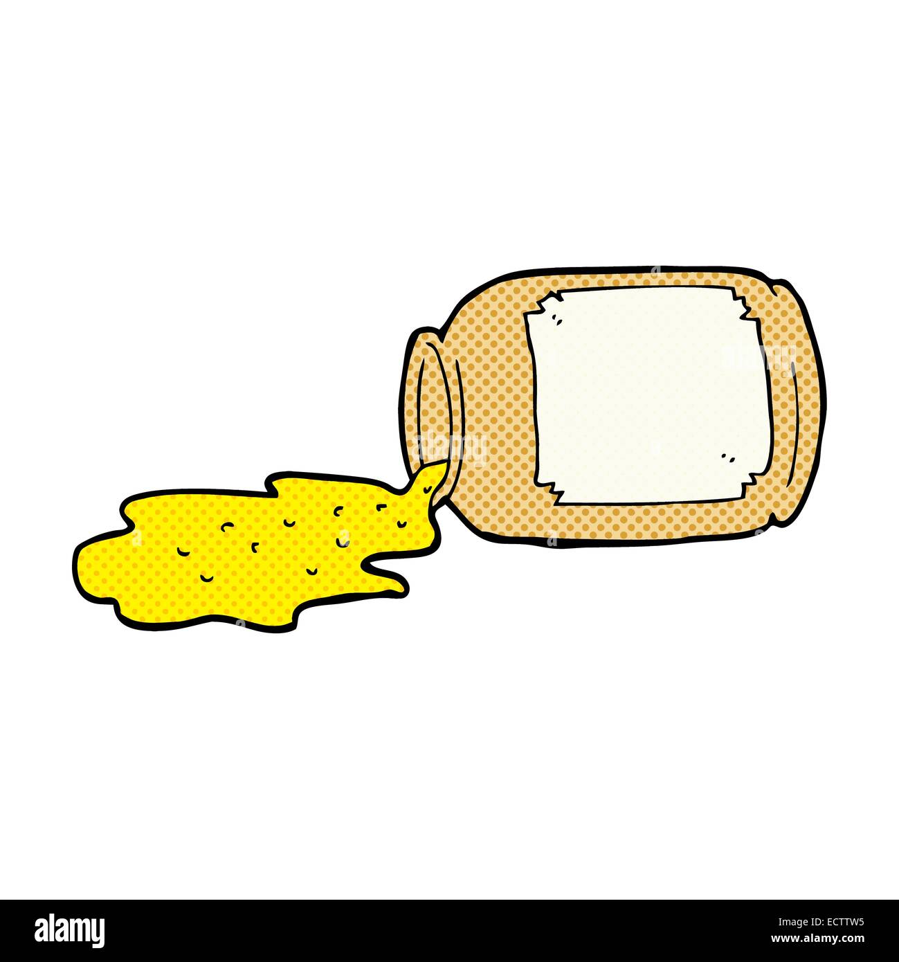 retro comic book style cartoon spilled jam Stock Vector Image & Art - Alamy