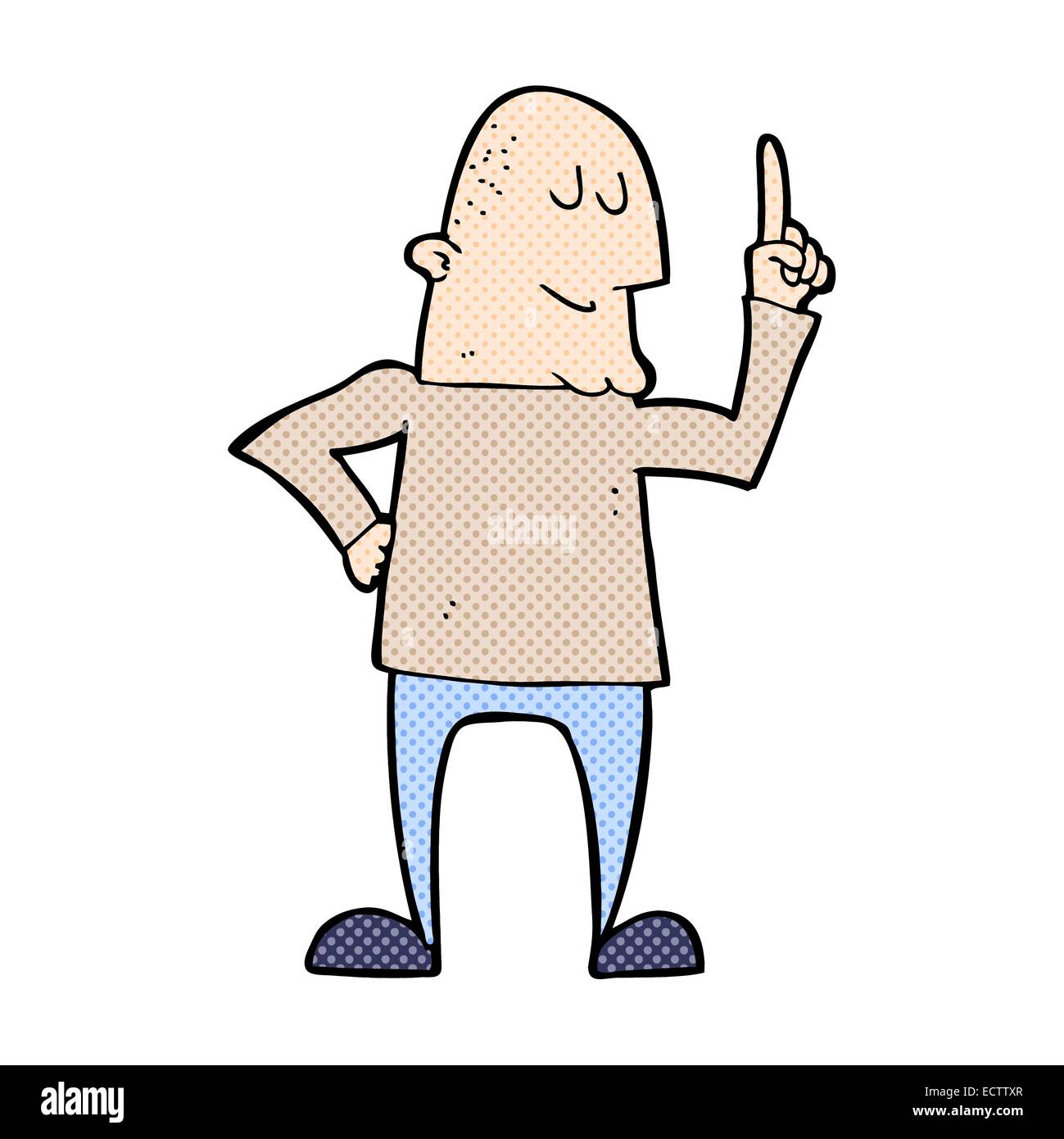 retro comic book style cartoon man pointing finger Stock Vector Image ...
