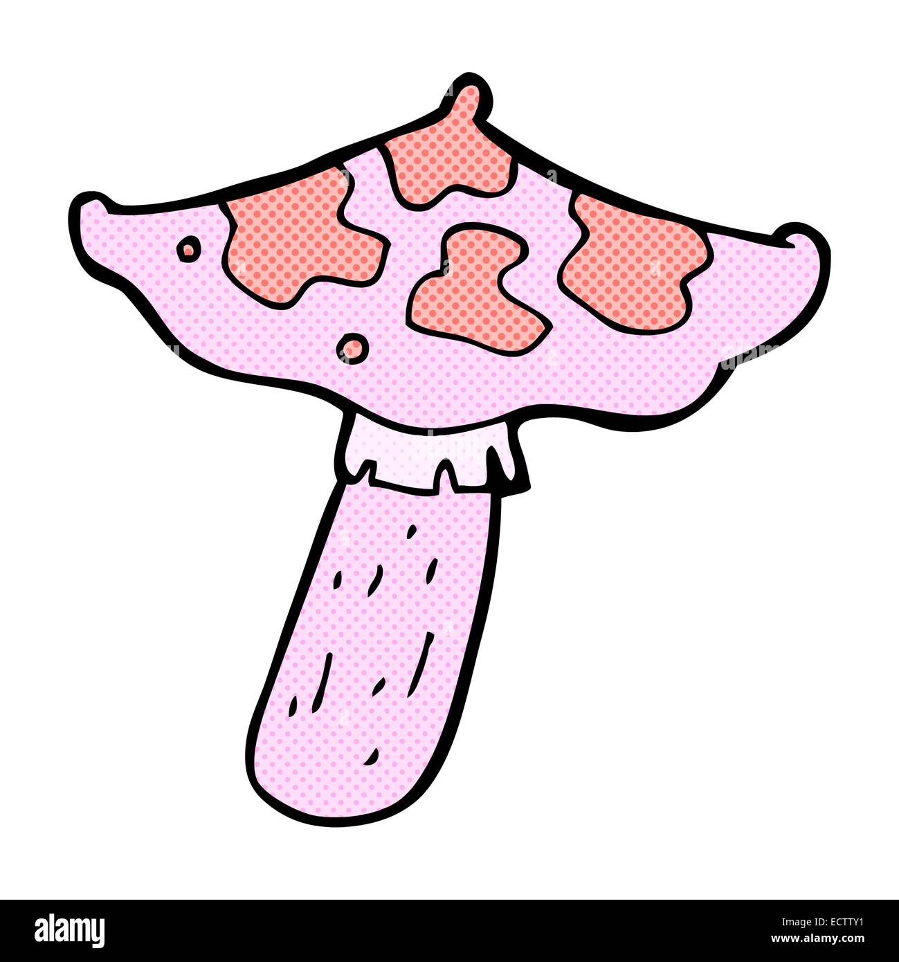 retro comic book style cartoon toadstool Stock Vector Image & Art - Alamy