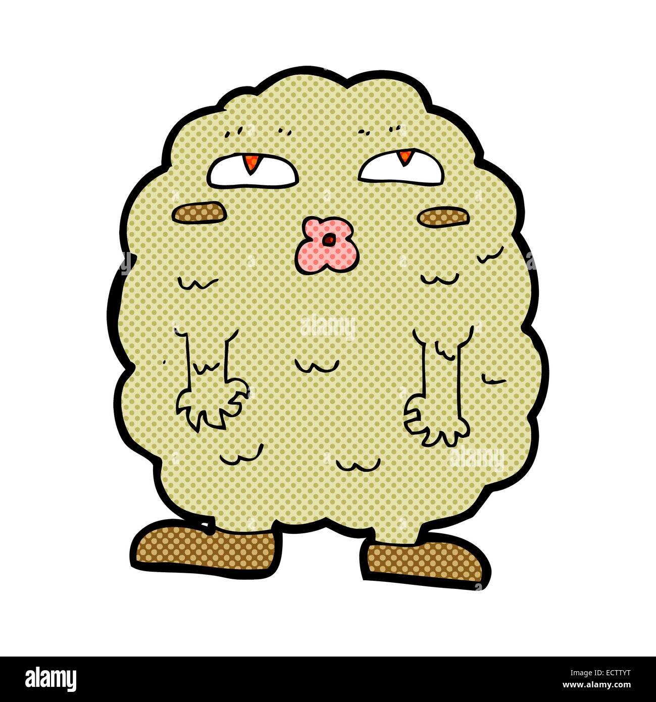 funny retro comic book style cartoon monster Stock Vector Image & Art ...