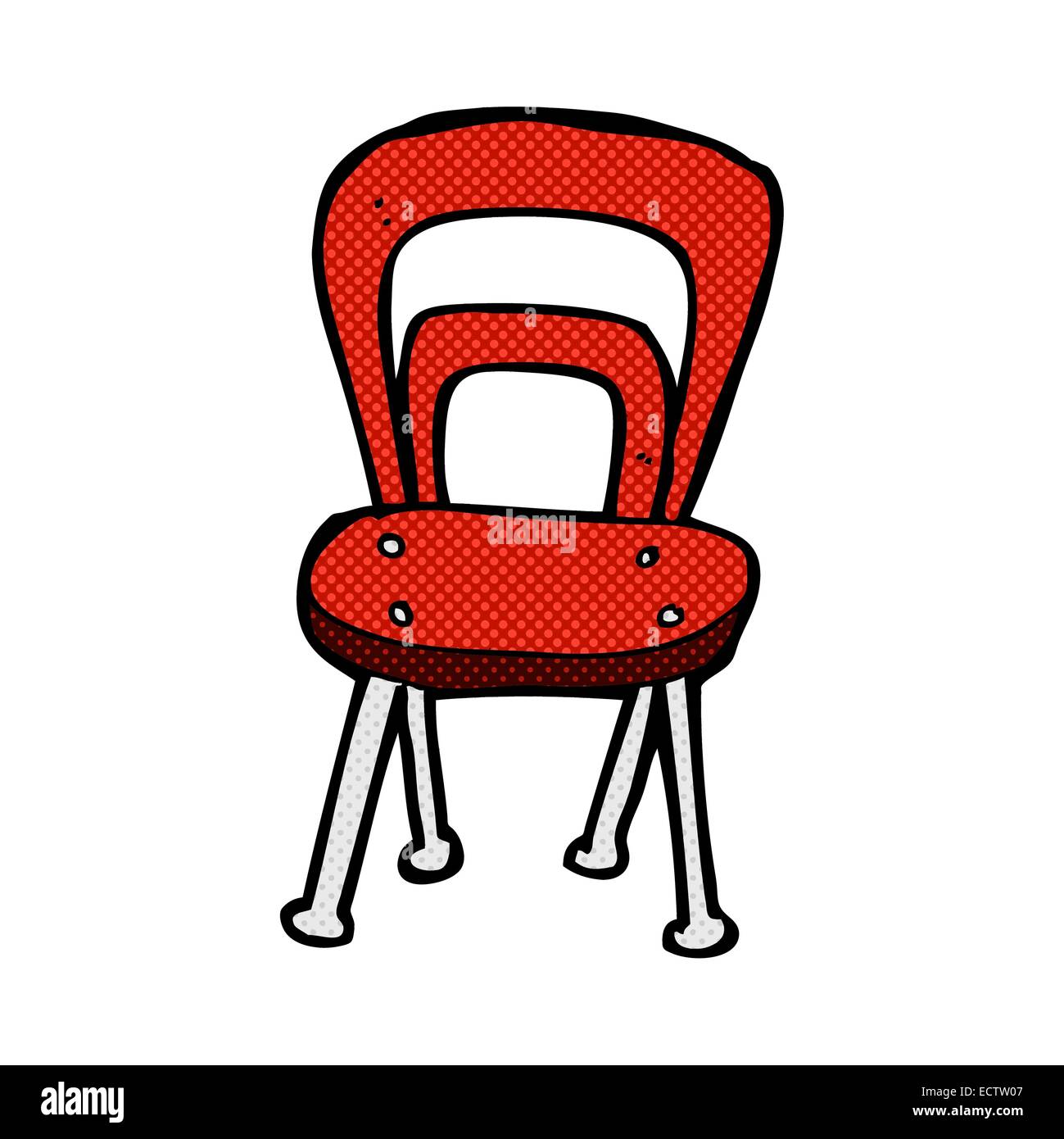 retro comic book style cartoon chair Stock Vector Image & Art - Alamy