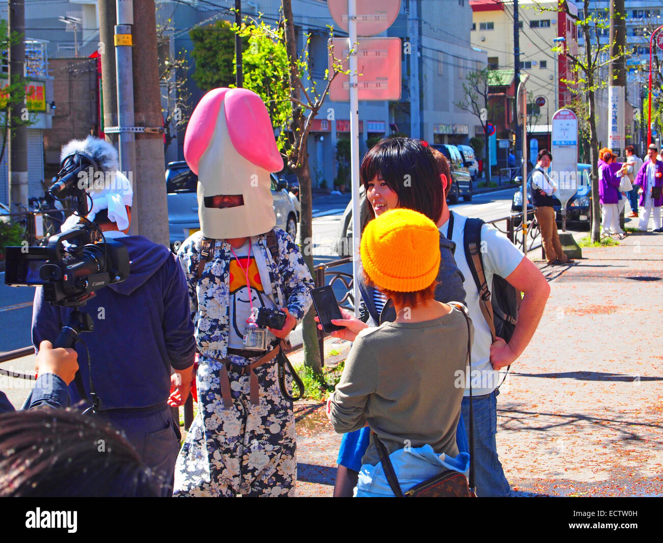 This image of a Japanese Fertility Festival was captured in Kawasaki ...