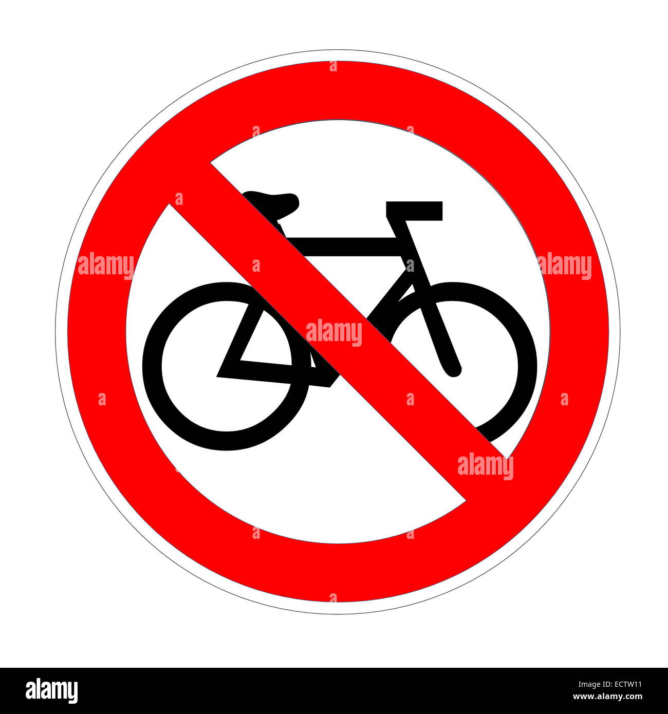 Circular road sign in Cut Out Stock Images & Pictures - Alamy