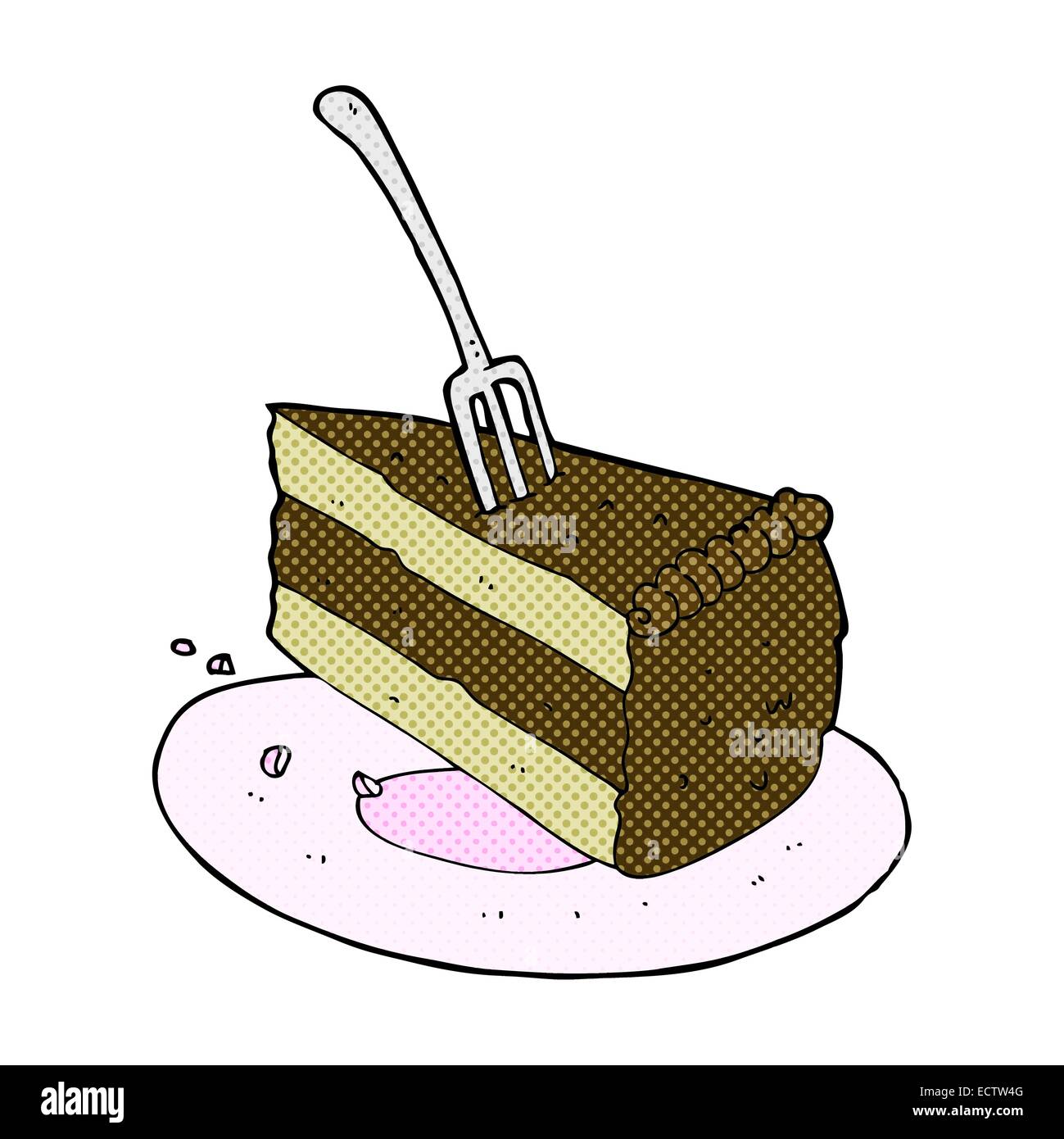 retro comic book style cartoon cake Stock Vector Image & Art - Alamy