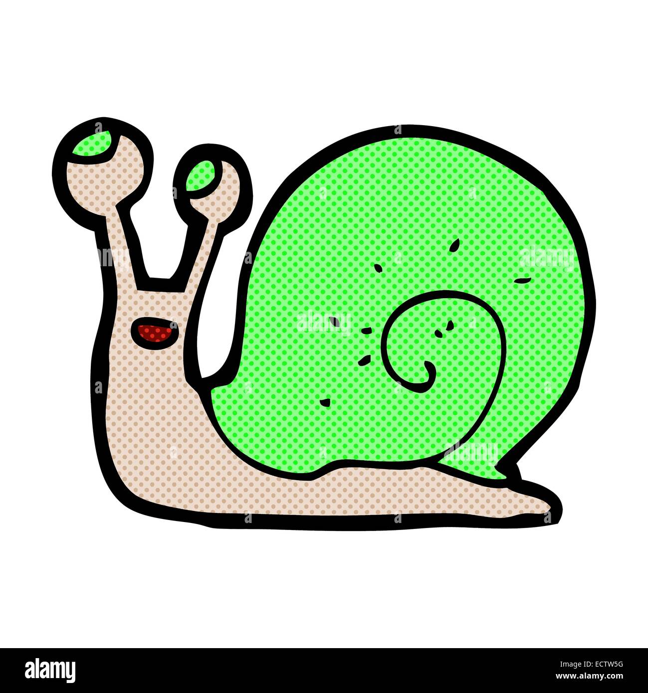 retro comic book style cartoon snail Stock Vector Image & Art - Alamy
