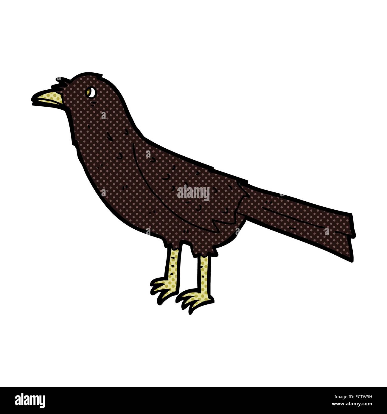 retro comic book style cartoon crow Stock Vector Image & Art - Alamy