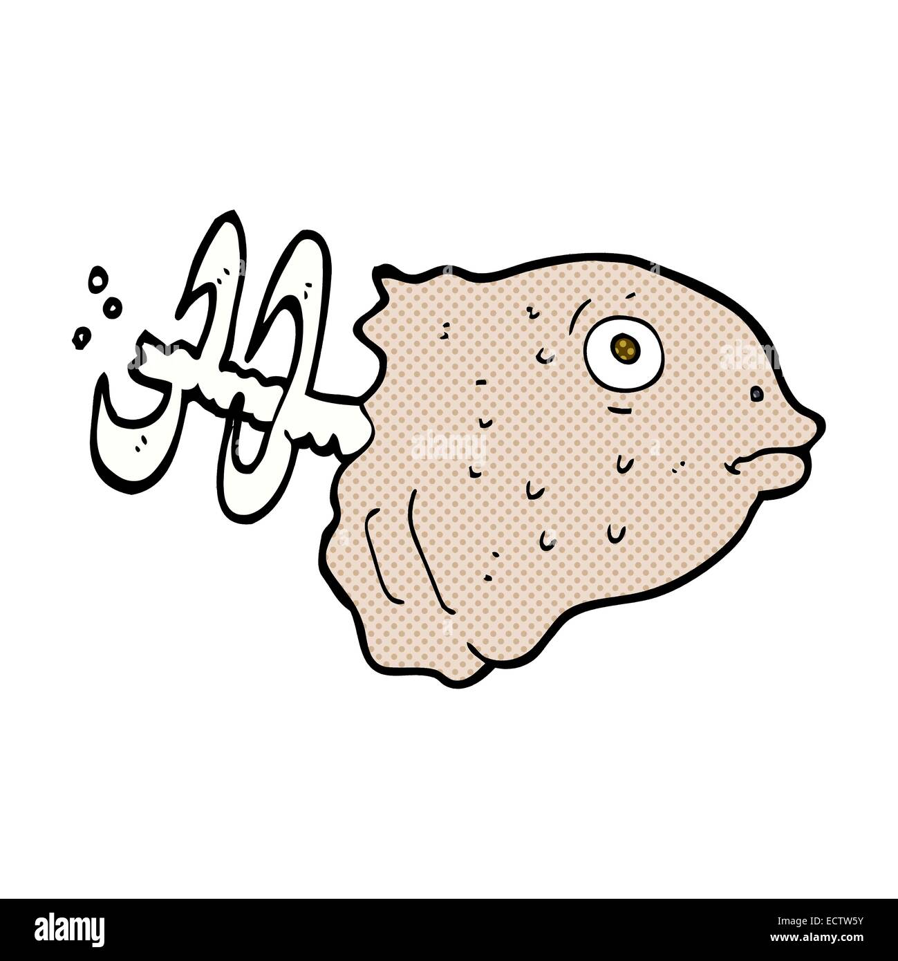 retro comic book style cartoon fish head Stock Vector Image & Art - Alamy