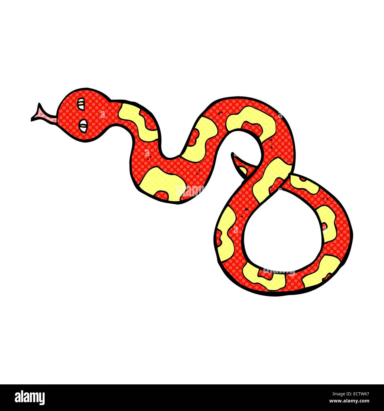 retro comic book style cartoon snake Stock Vector Image & Art - Alamy