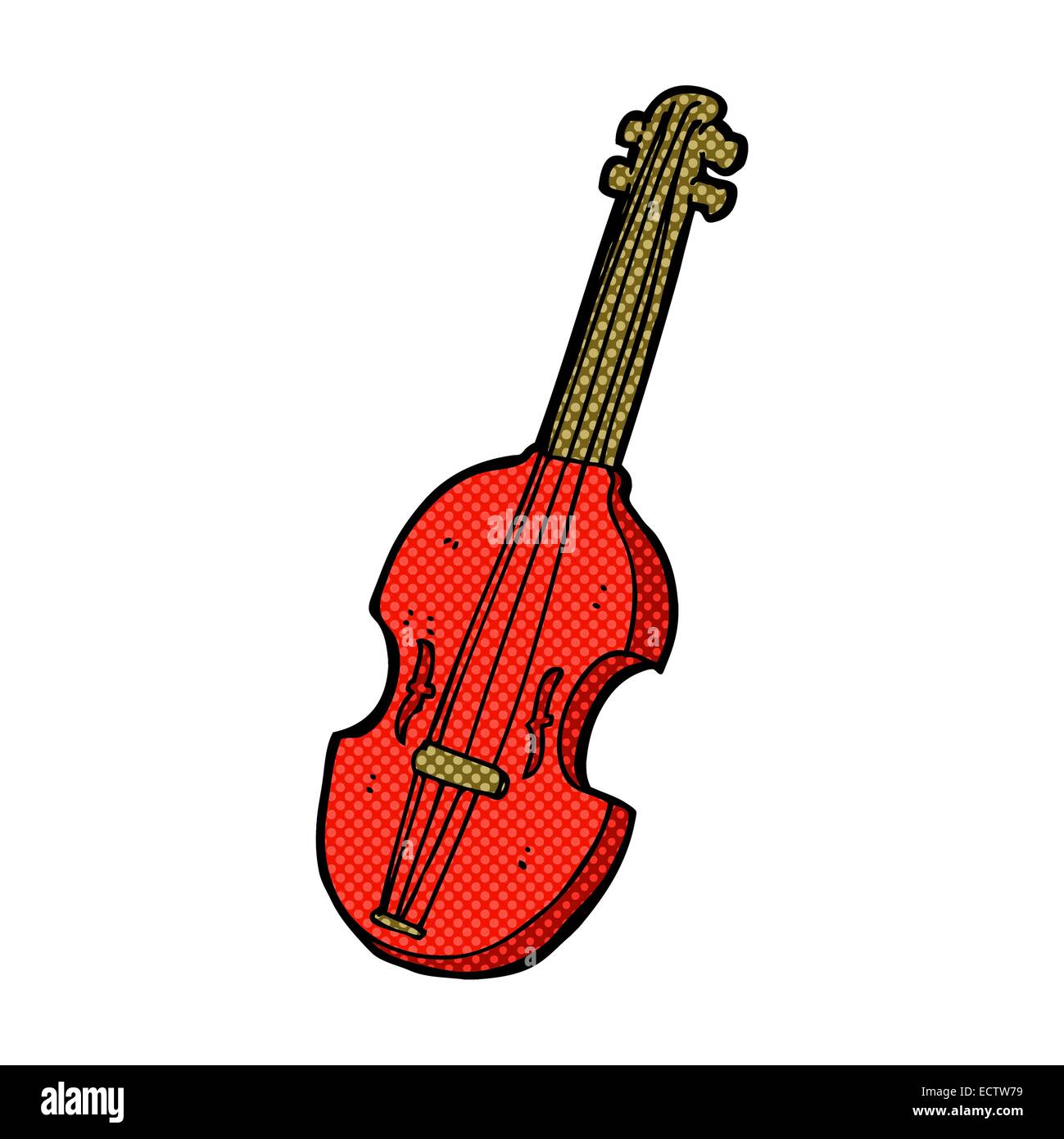 retro comic book style cartoon violin Stock Vector Image & Art - Alamy