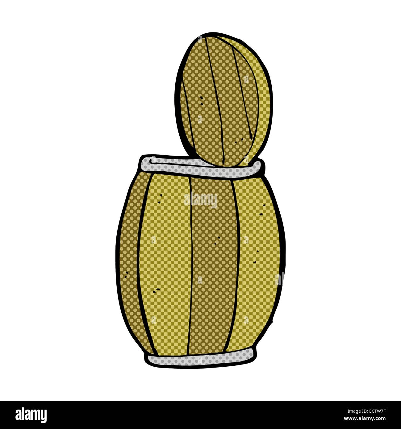 retro comic book style cartoon beer barrel Stock Vector Image & Art - Alamy