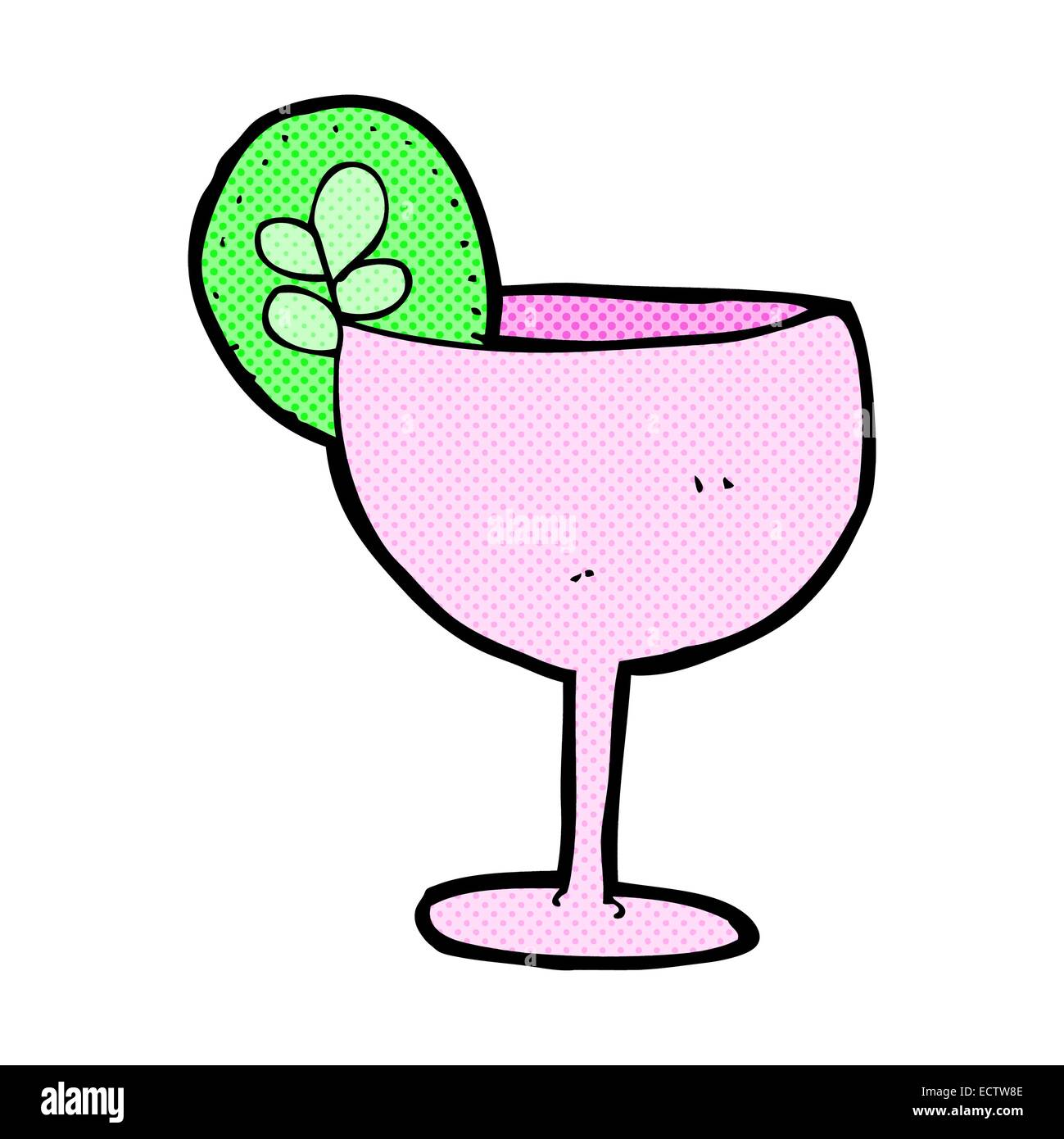 retro comic book style cartoon cocktail Stock Vector Image & Art - Alamy