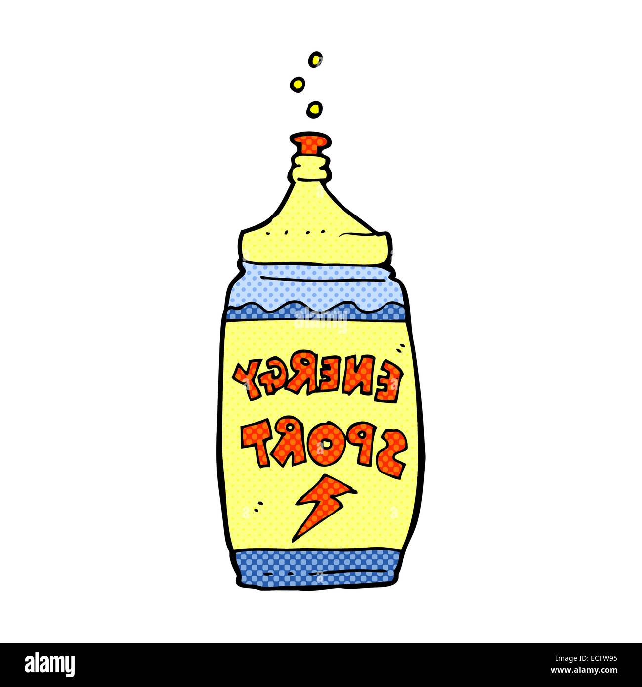 retro comic book style cartoon energy drink Stock Vector Image & Art ...