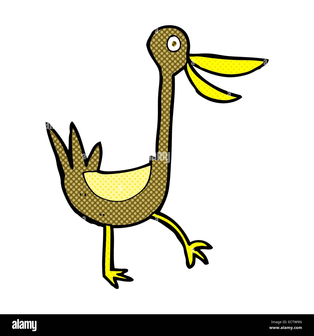 funny retro comic book style cartoon duck Stock Vector Image & Art - Alamy