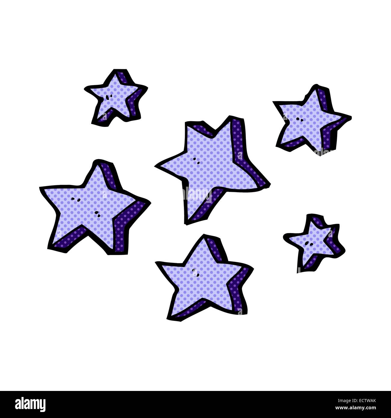 retro comic book style cartoon stars Stock Vector Image & Art - Alamy