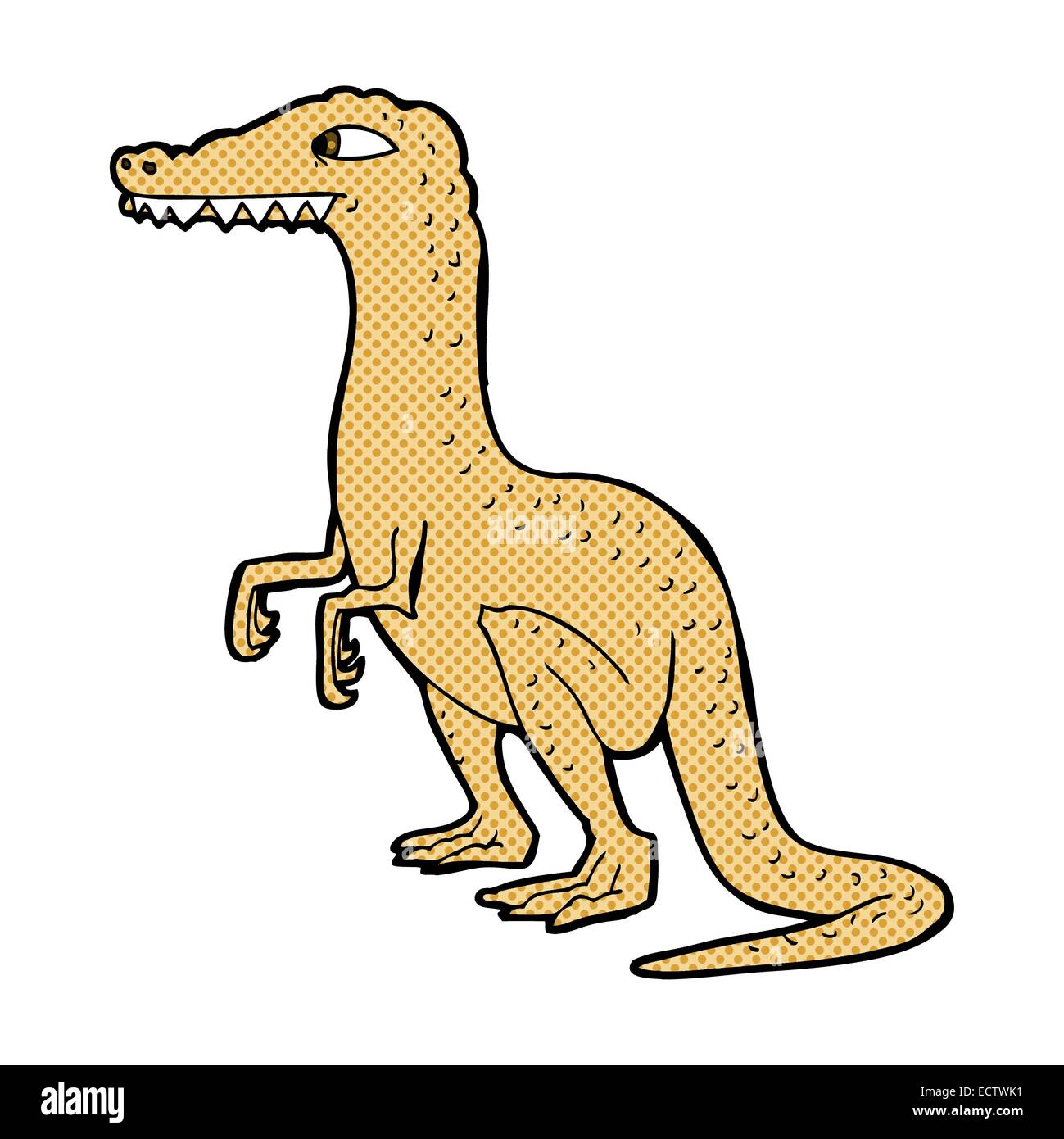 retro comic book style cartoon dinosaur Stock Vector Image & Art - Alamy