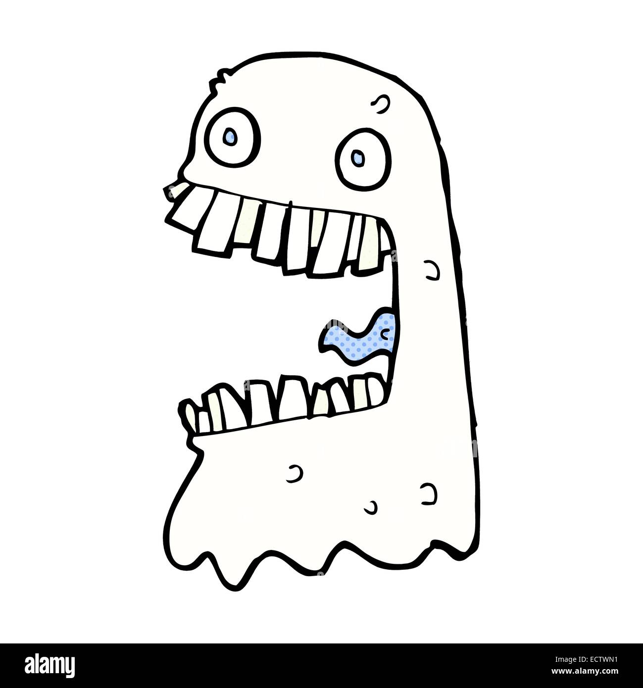 retro comic book style cartoon gross ghost Stock Vector Image & Art - Alamy