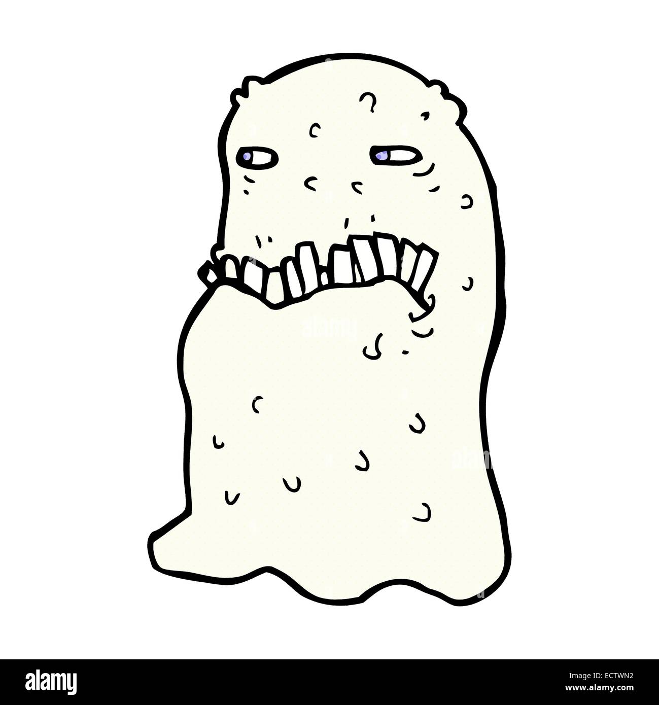 retro comic book style cartoon gross ghost Stock Vector Image & Art - Alamy