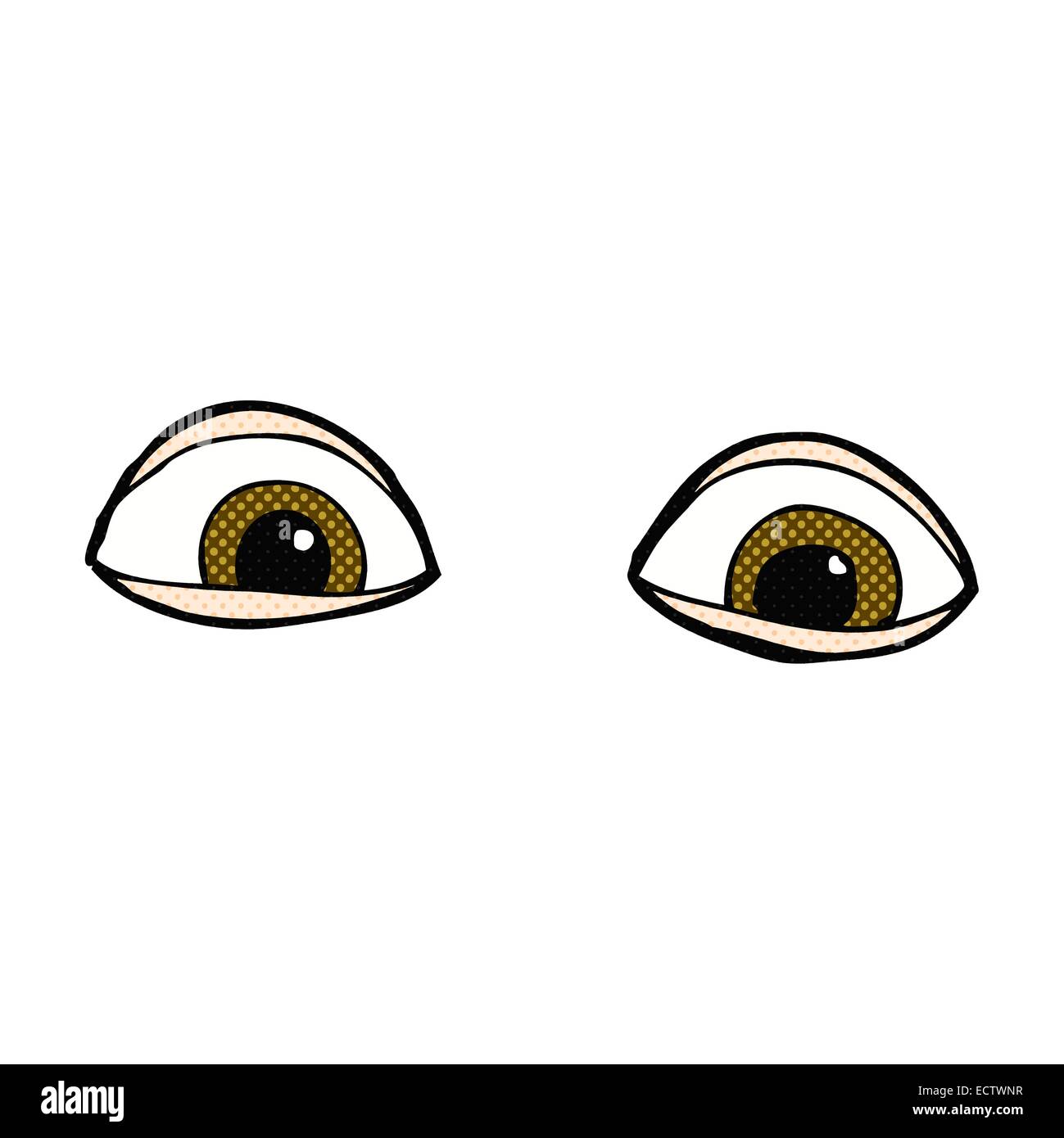 retro comic book style cartoon eyes Stock Vector Image & Art - Alamy