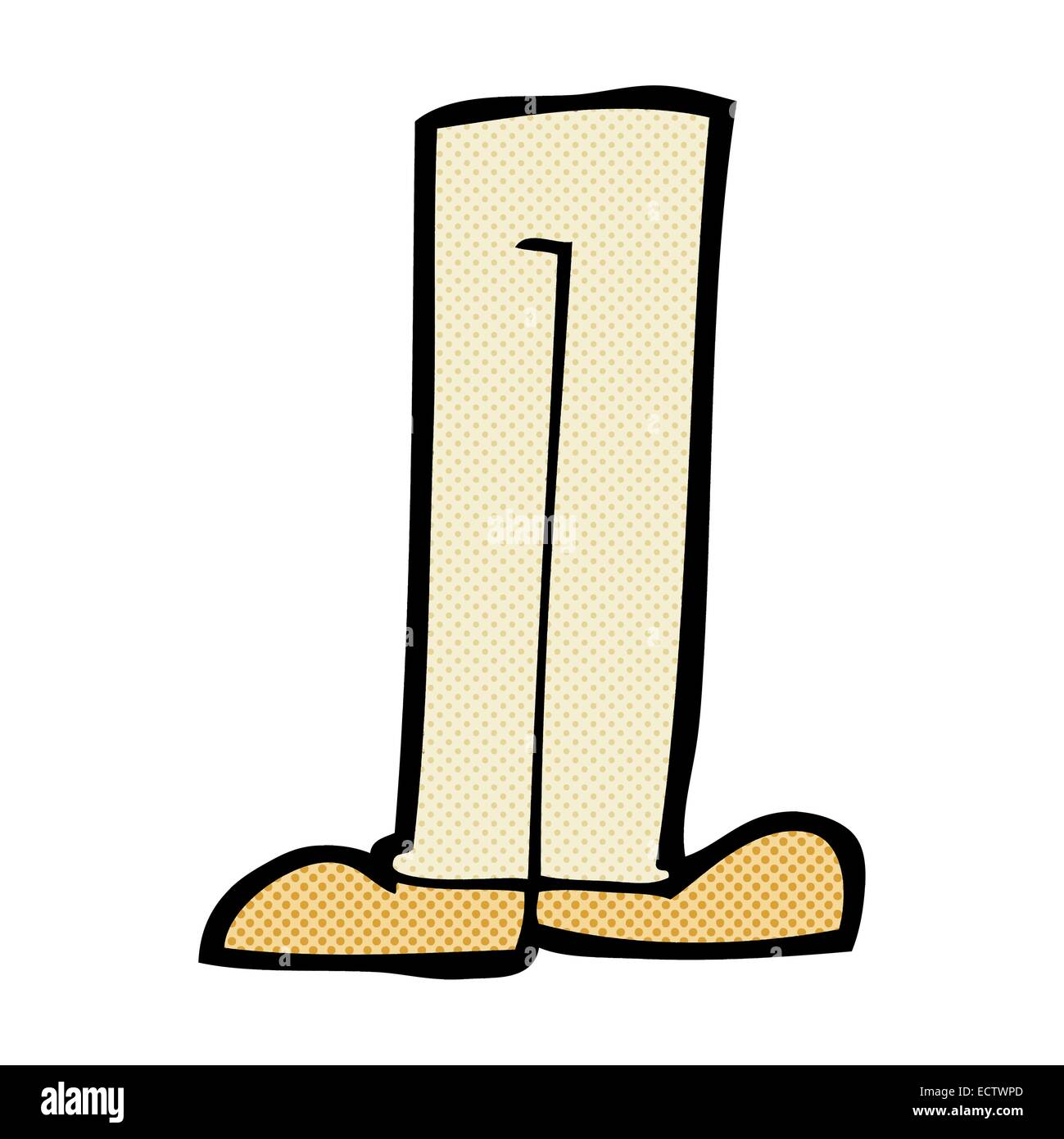 retro comic book style cartoon legs Stock Vector Image & Art - Alamy