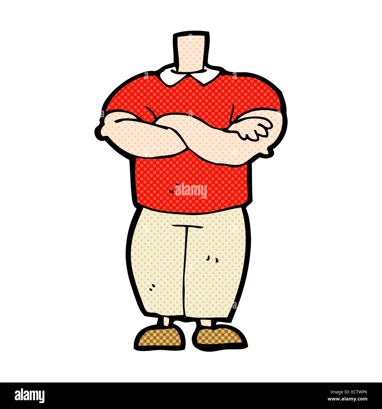 retro comic book style cartoon body Stock Vector Image & Art - Alamy