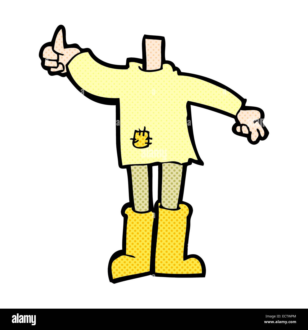 retro comic book style cartoon body Stock Vector Image & Art - Alamy