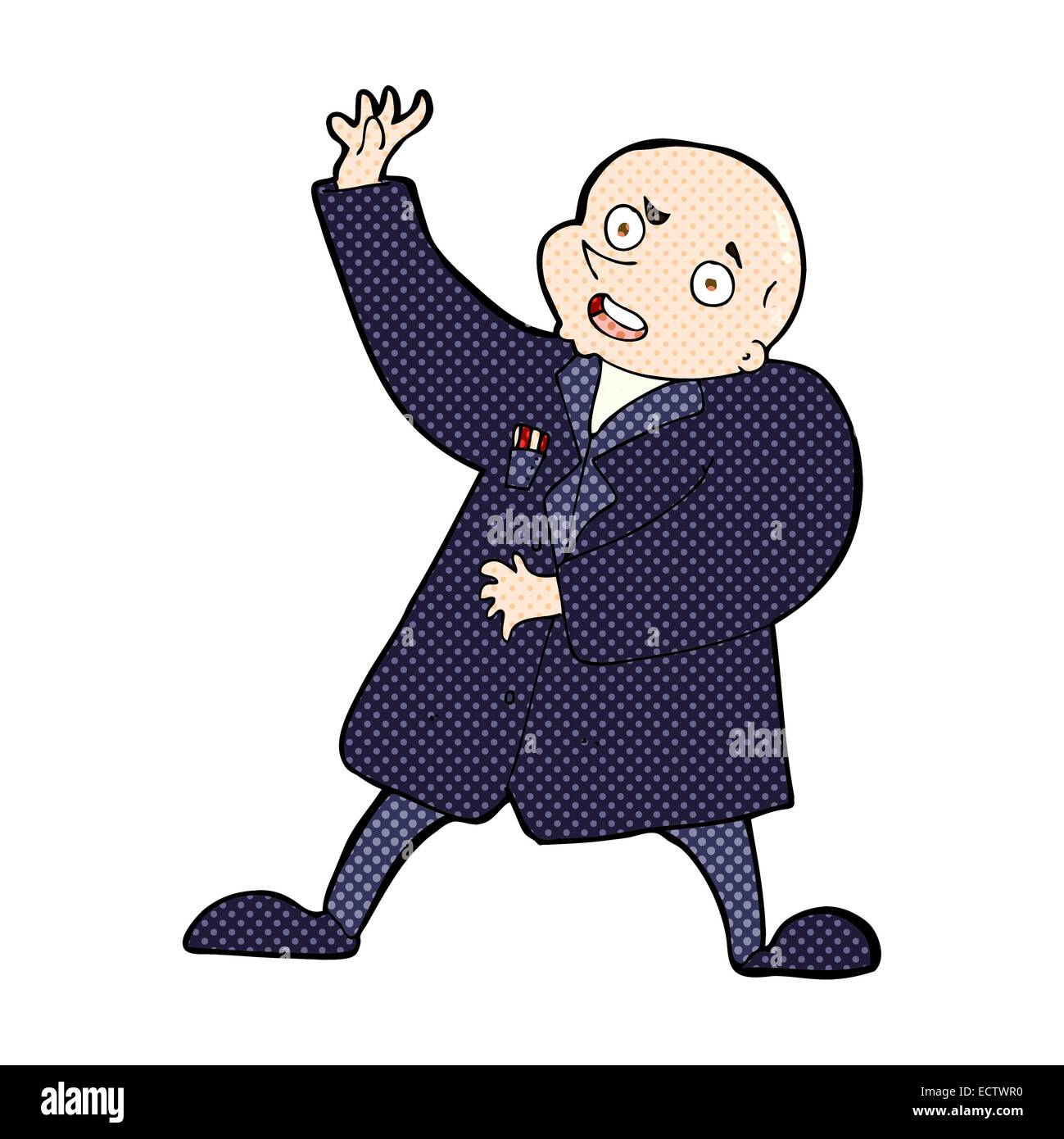 retro comic book style cartoon mad scientist Stock Vector Image & Art ...