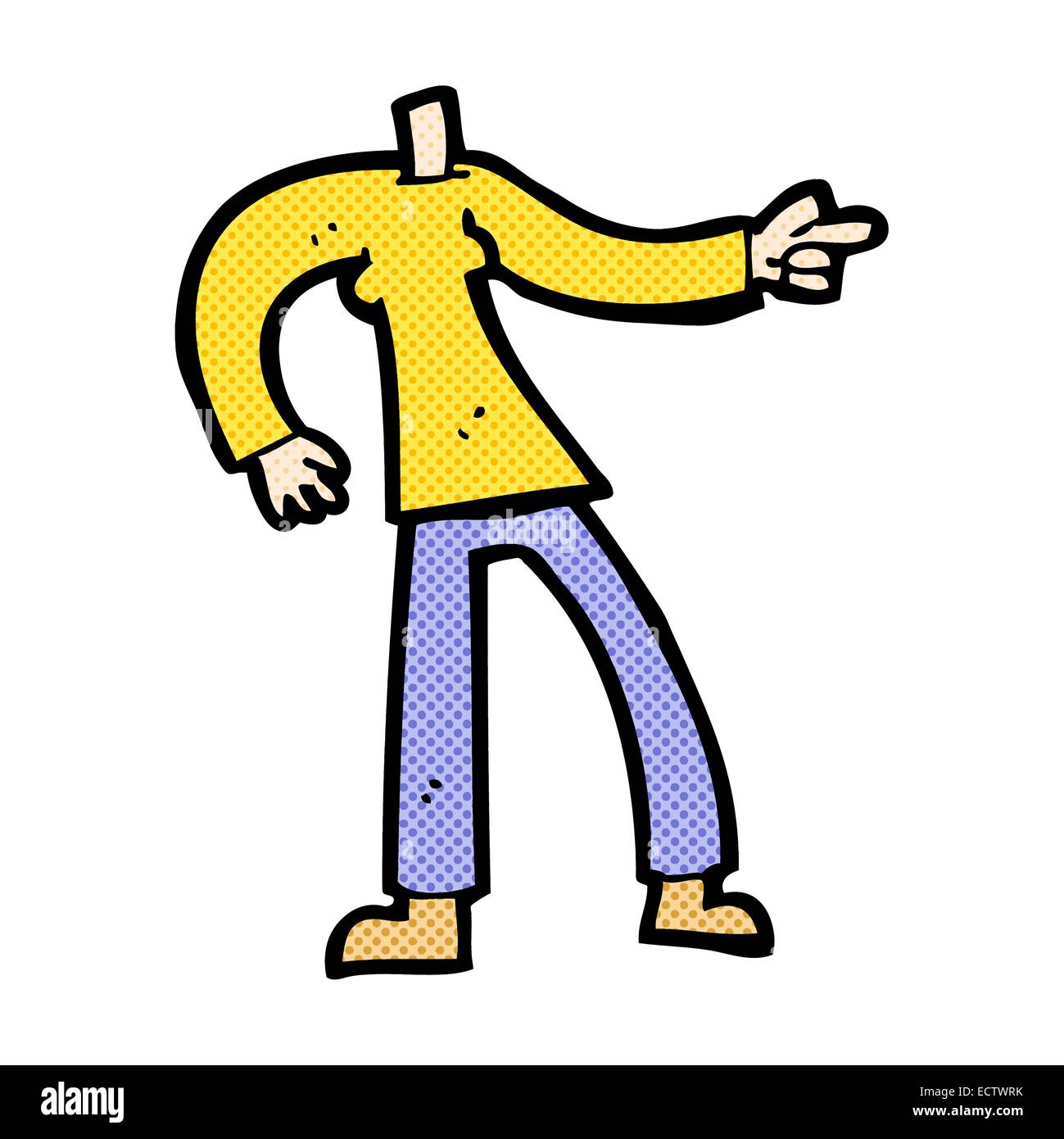 retro comic book style cartoon female body Stock Vector Image & Art - Alamy