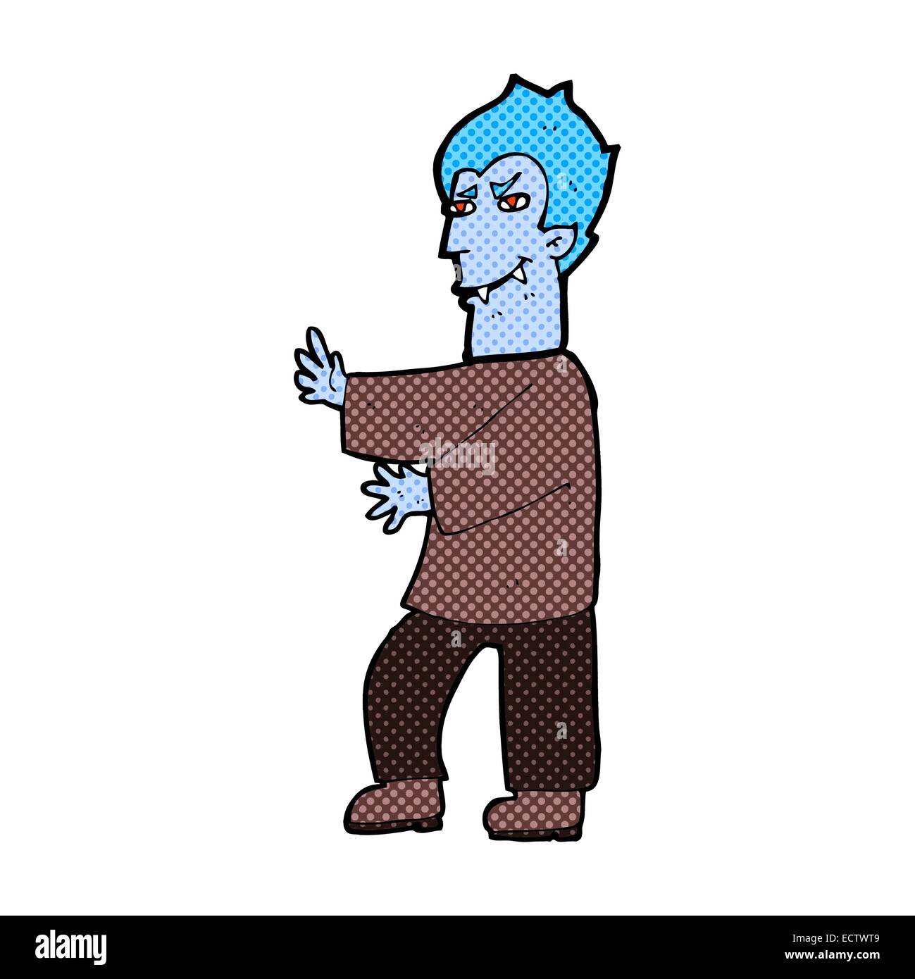 retro comic book style cartoon vampire Stock Vector Image & Art - Alamy