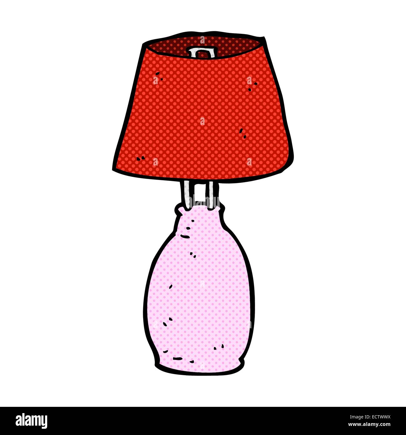 retro comic book style cartoon lamp Stock Vector Image & Art - Alamy