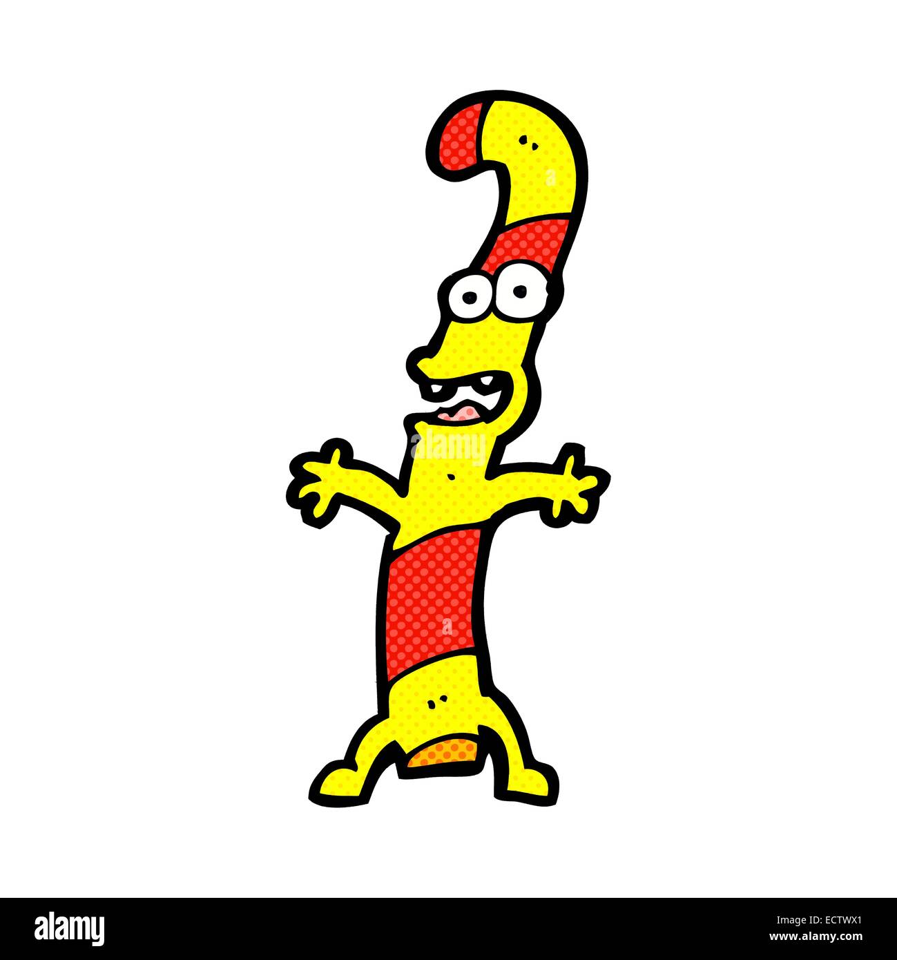 retro comic book style cartoon candy cane Stock Vector Image & Art - Alamy