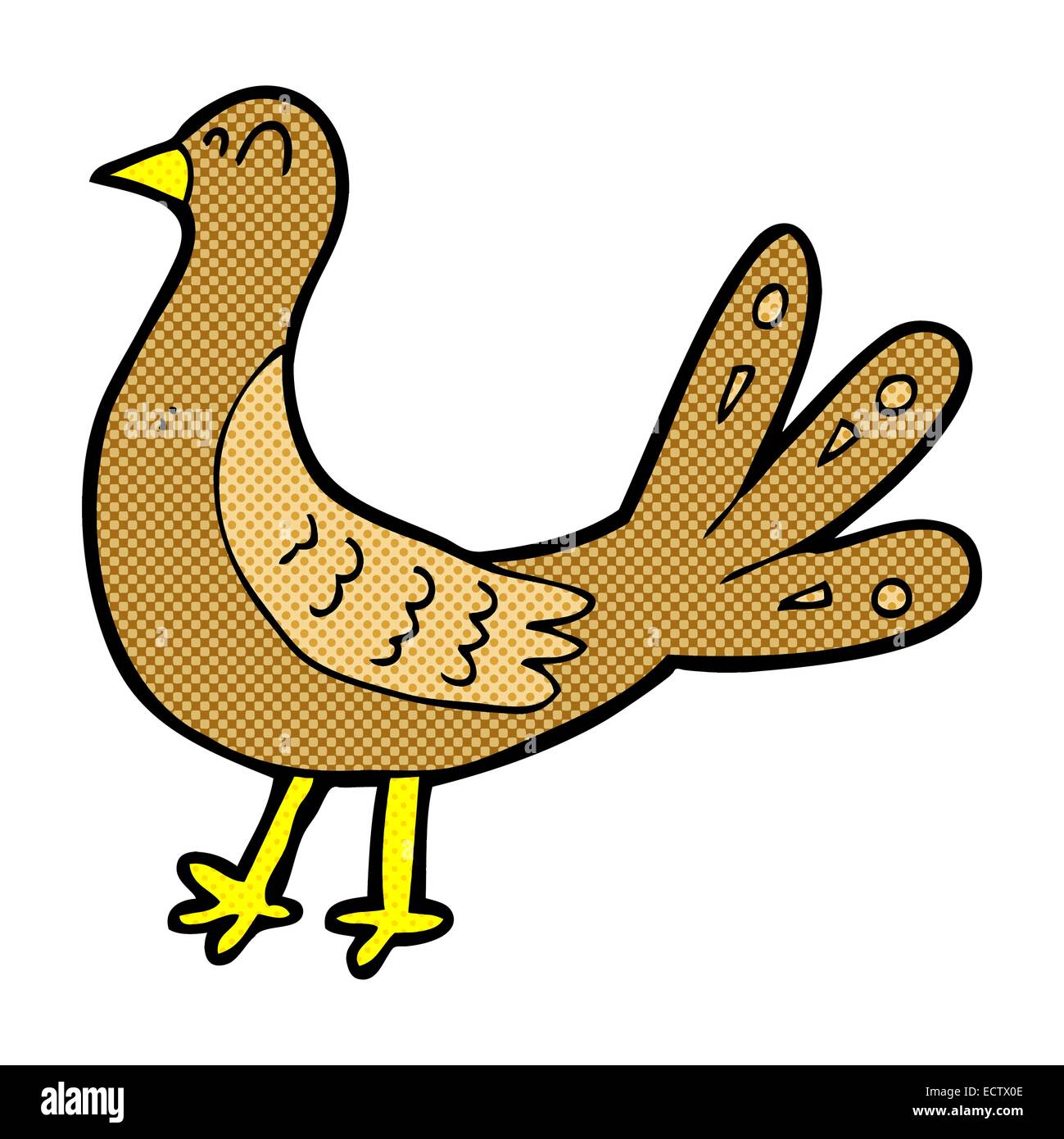 retro comic book style cartoon bird Stock Vector Image & Art - Alamy