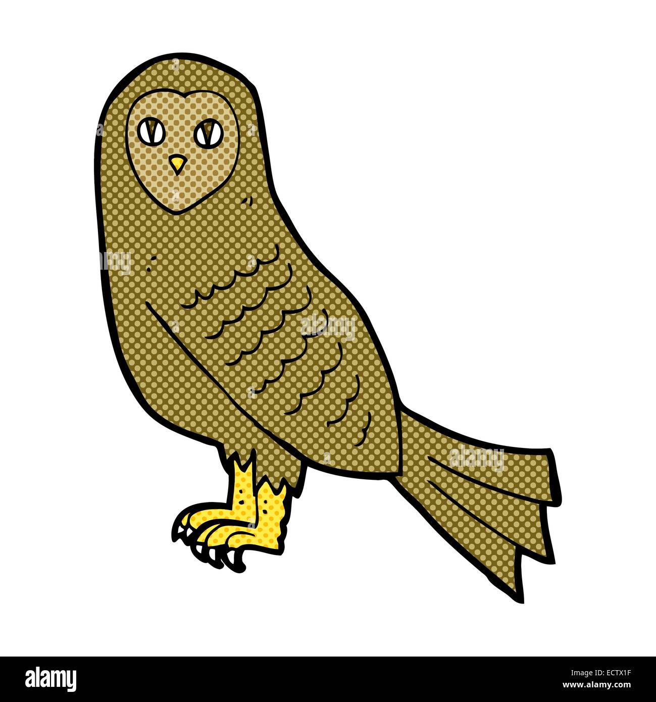 retro comic book style cartoon owl Stock Vector Image & Art - Alamy