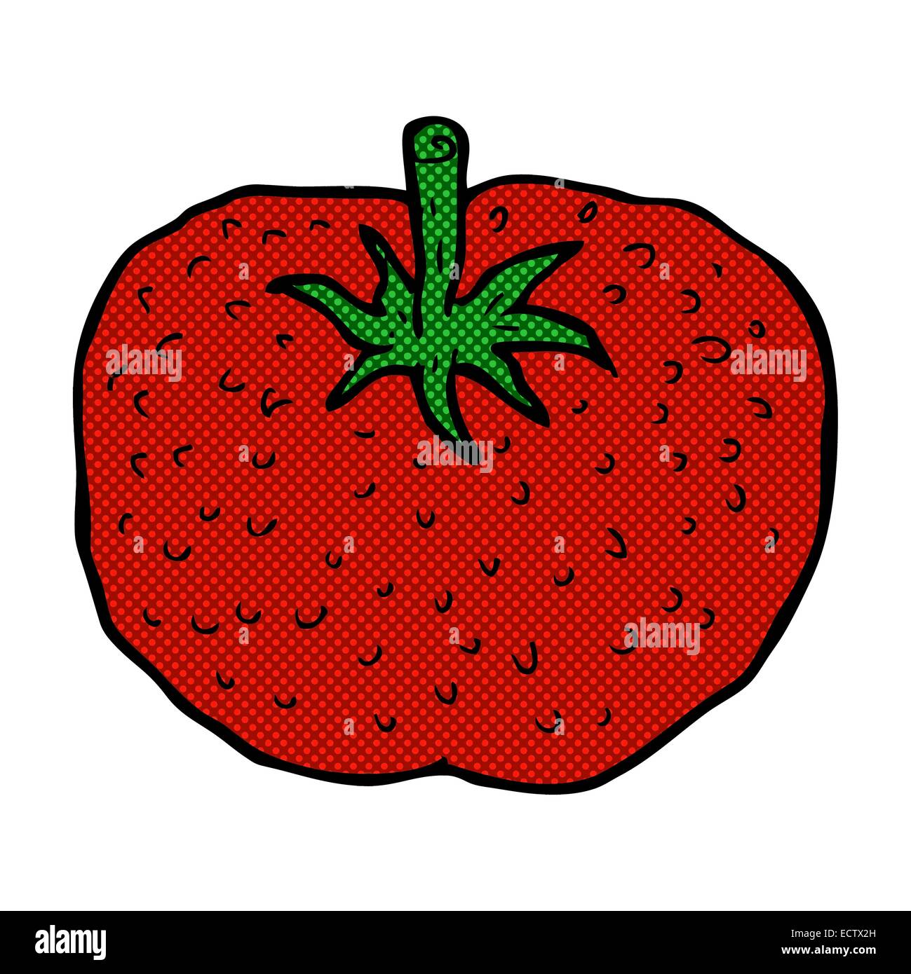 retro comic book style cartoon tomato Stock Vector Image & Art - Alamy