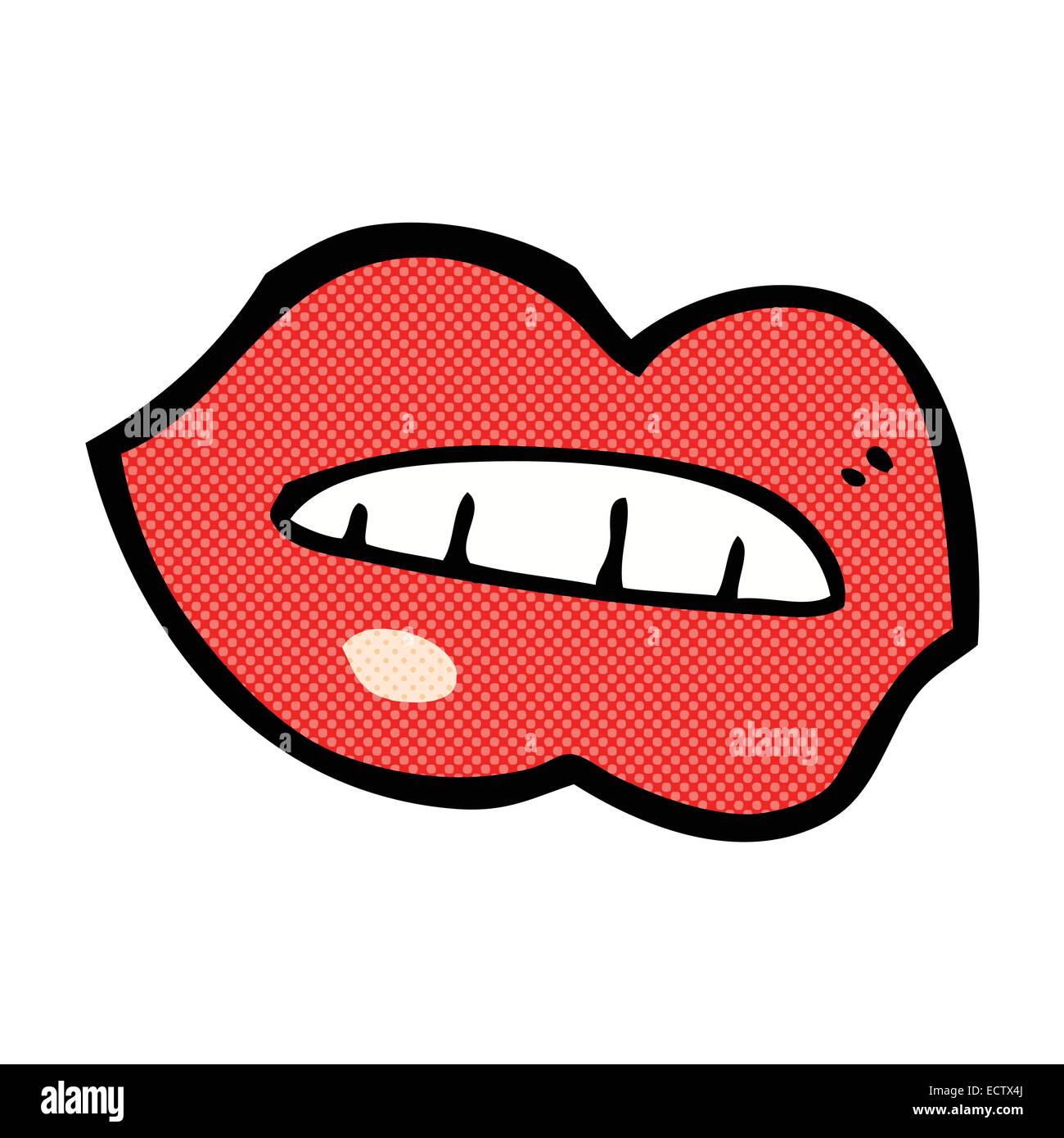 retro comic book style cartoon lips Stock Vector Image & Art - Alamy