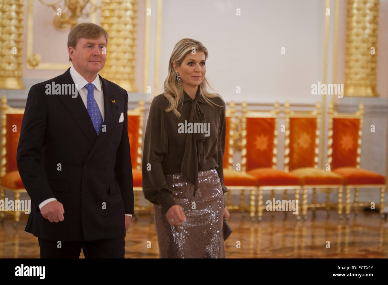 Dutch king Willem-Alexander and his wife queen Maxima meet Russian ...