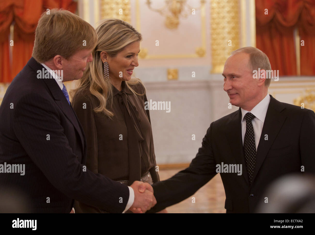 Dutch king Willem-Alexander and his wife queen Maxima meet Russian ...