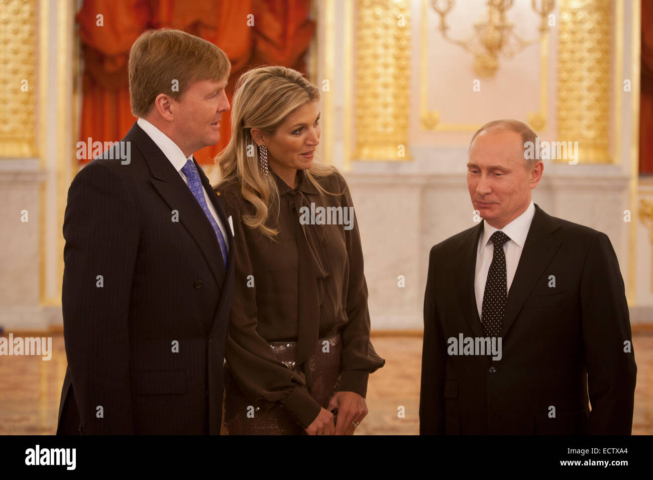 Dutch king Willem-Alexander and his wife queen Maxima meet Russian ...
