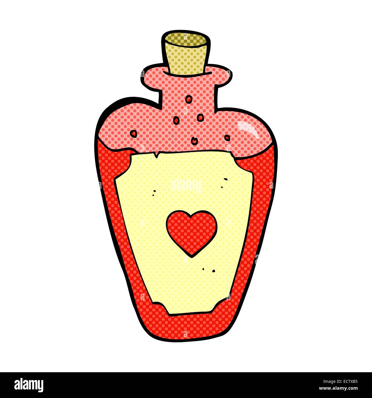 retro comic book style cartoon love potion Stock Vector Image & Art - Alamy