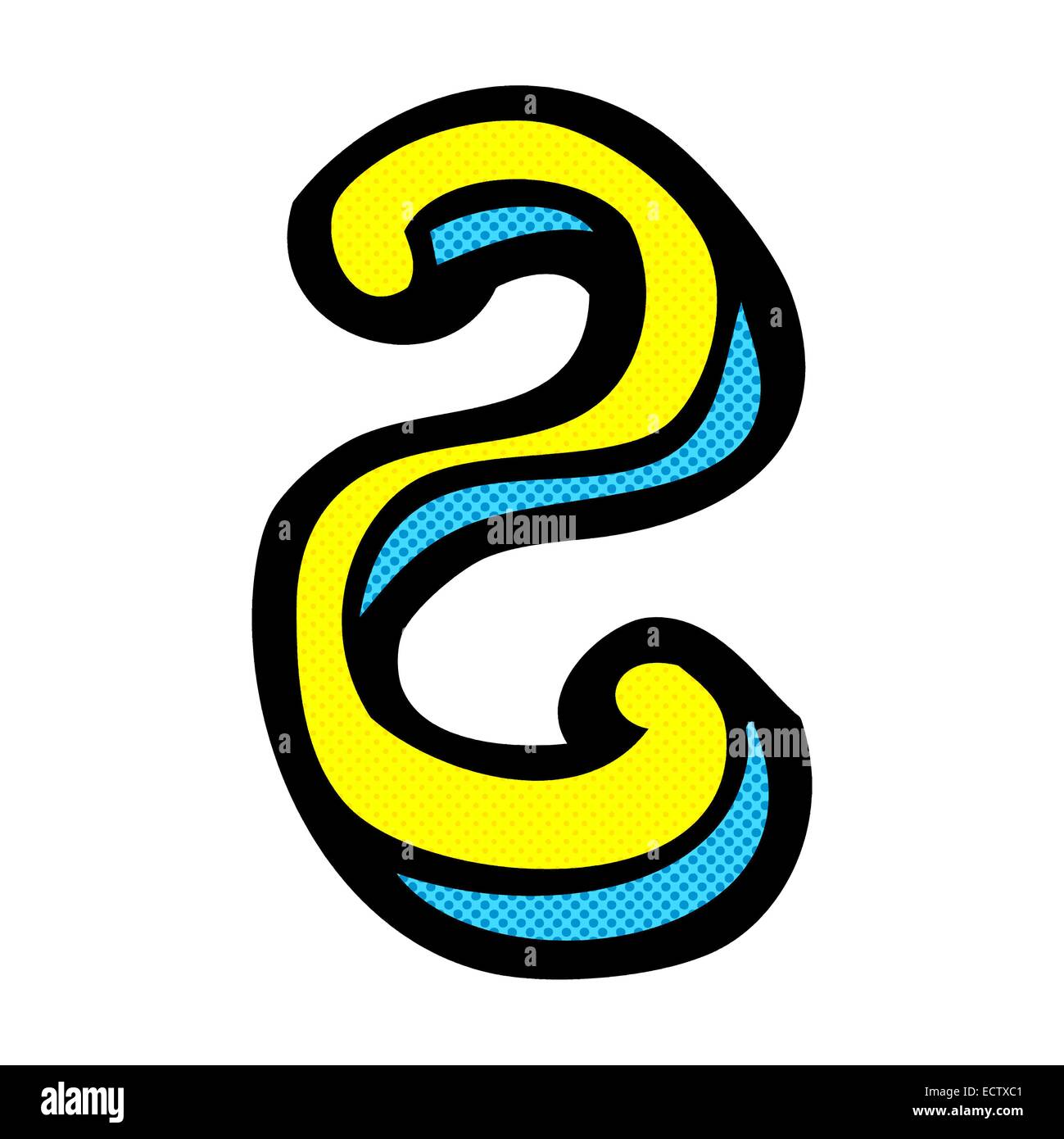 retro comic book style cartoon letter S Stock Vector Image & Art - Alamy