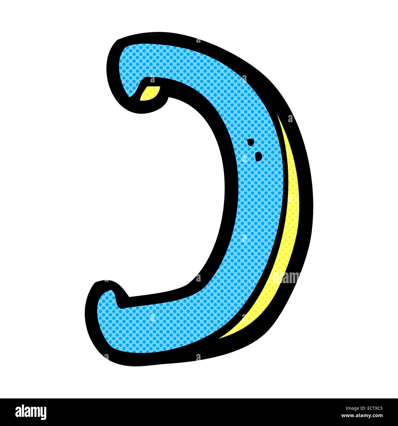 retro comic book style cartoon letter C Stock Vector Image & Art - Alamy