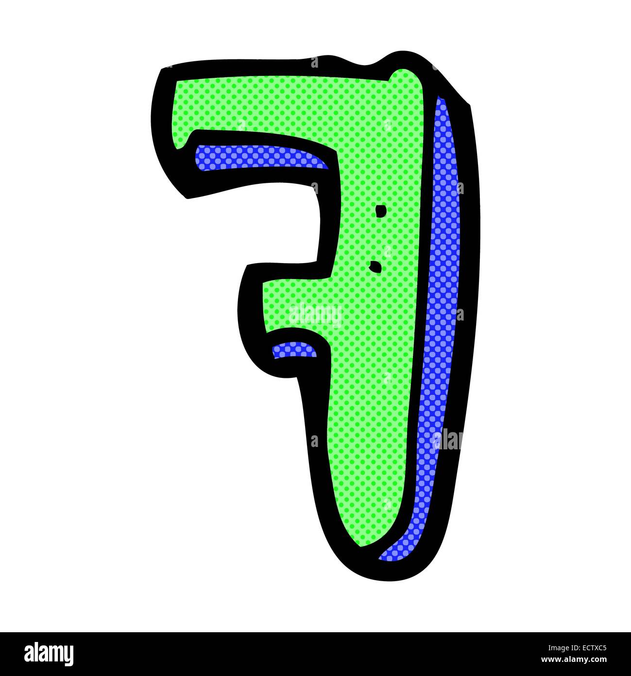 retro comic book style cartoon letter F Stock Vector Image & Art - Alamy