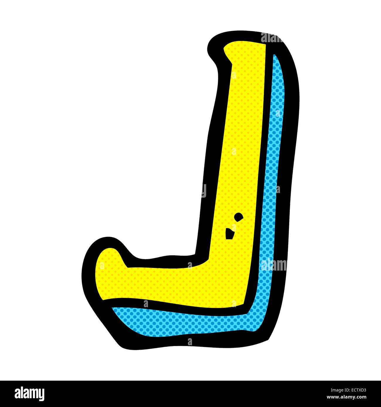 retro comic book style cartoon letter L Stock Vector Image & Art - Alamy