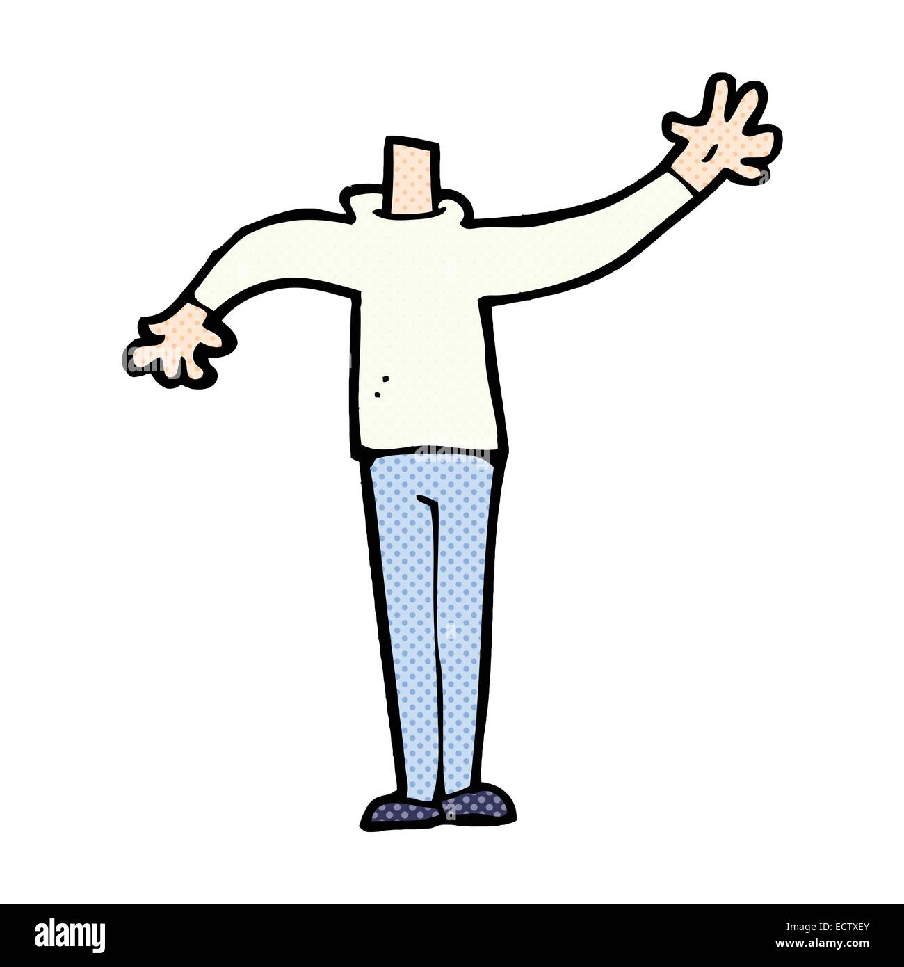 retro comic book style cartoon male gesturing body (mix and match retro ...