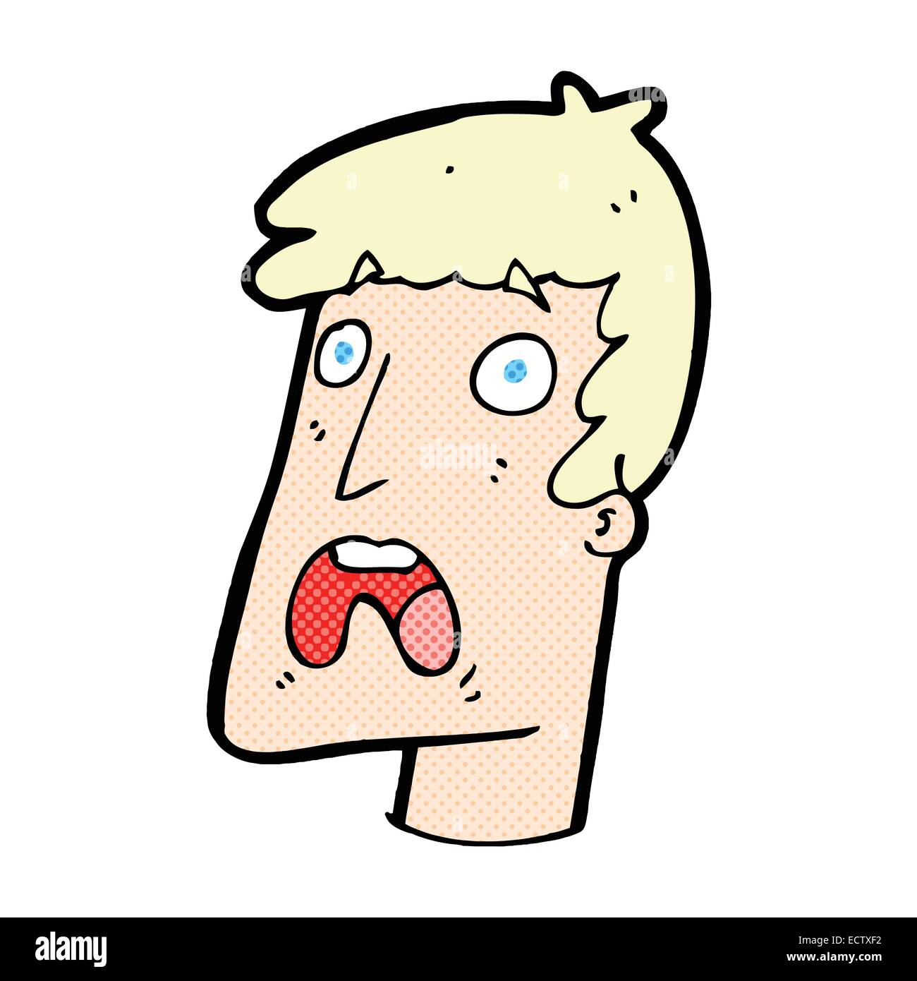 Cartoon shocked man book hi-res stock photography and images - Alamy