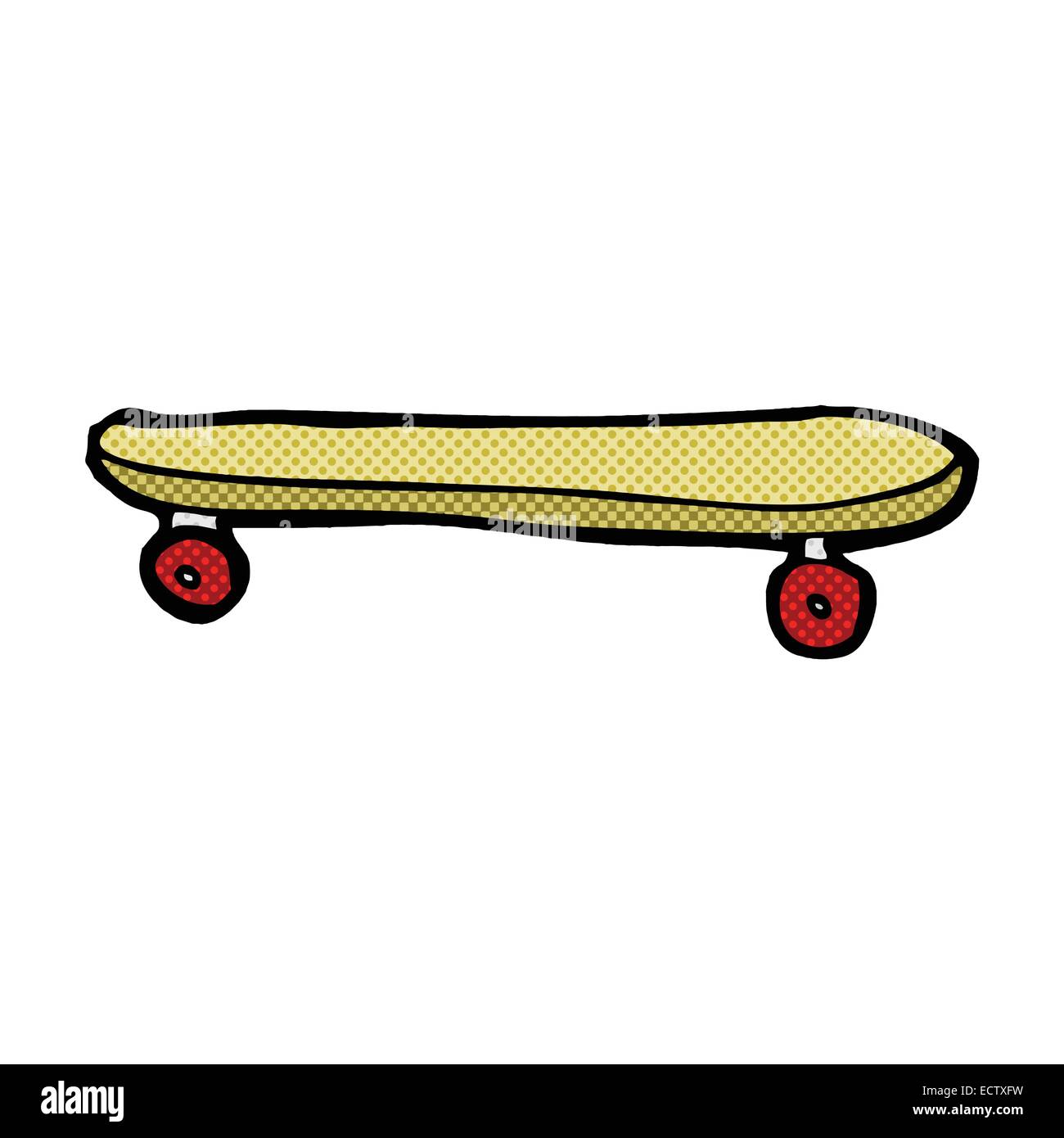 retro comic book style cartoon skateboard Stock Vector Image & Art - Alamy