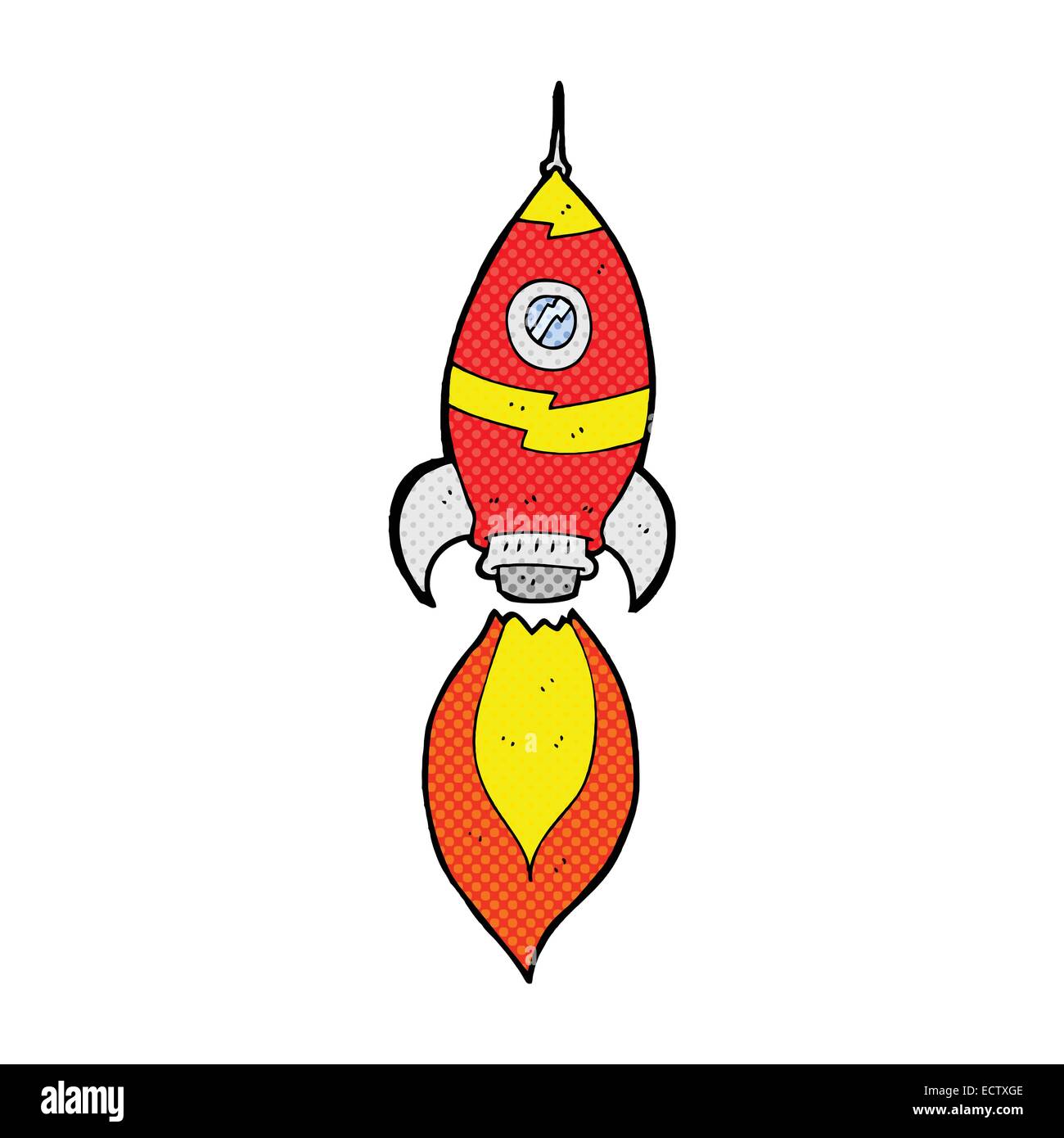 retro comic book style cartoon spaceship Stock Vector Image & Art - Alamy