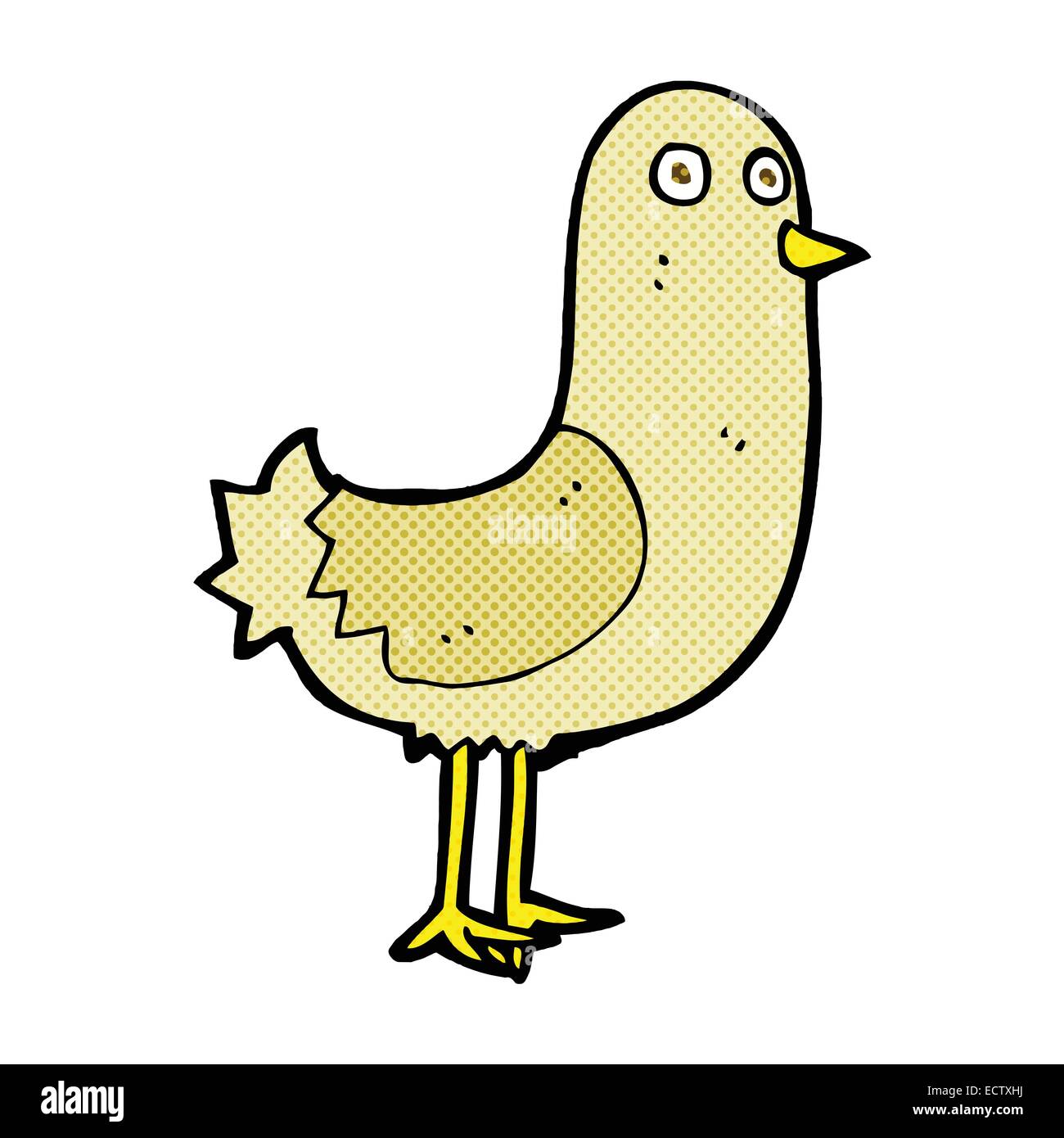 retro comic book style cartoon bird Stock Vector Image & Art - Alamy