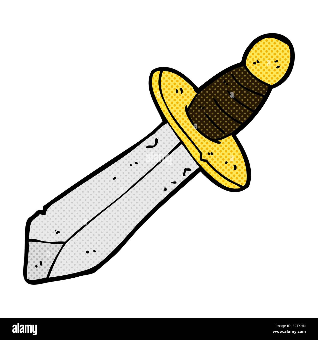 retro comic book style cartoon sword Stock Vector Image & Art - Alamy