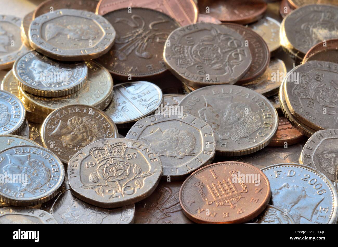 British Sterling, coins money Stock Photo - Alamy