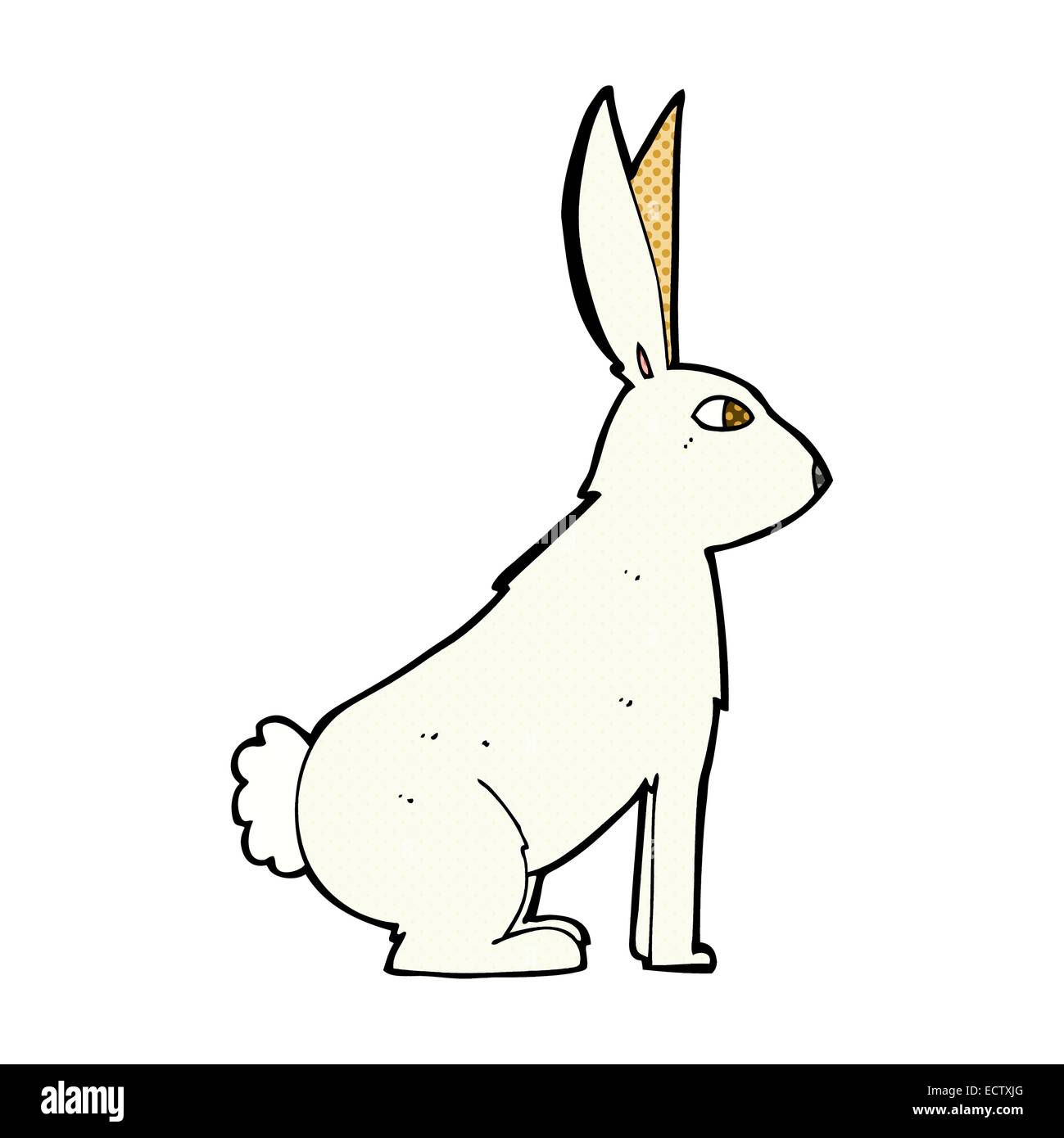 retro comic book style cartoon rabbit Stock Vector Image & Art - Alamy